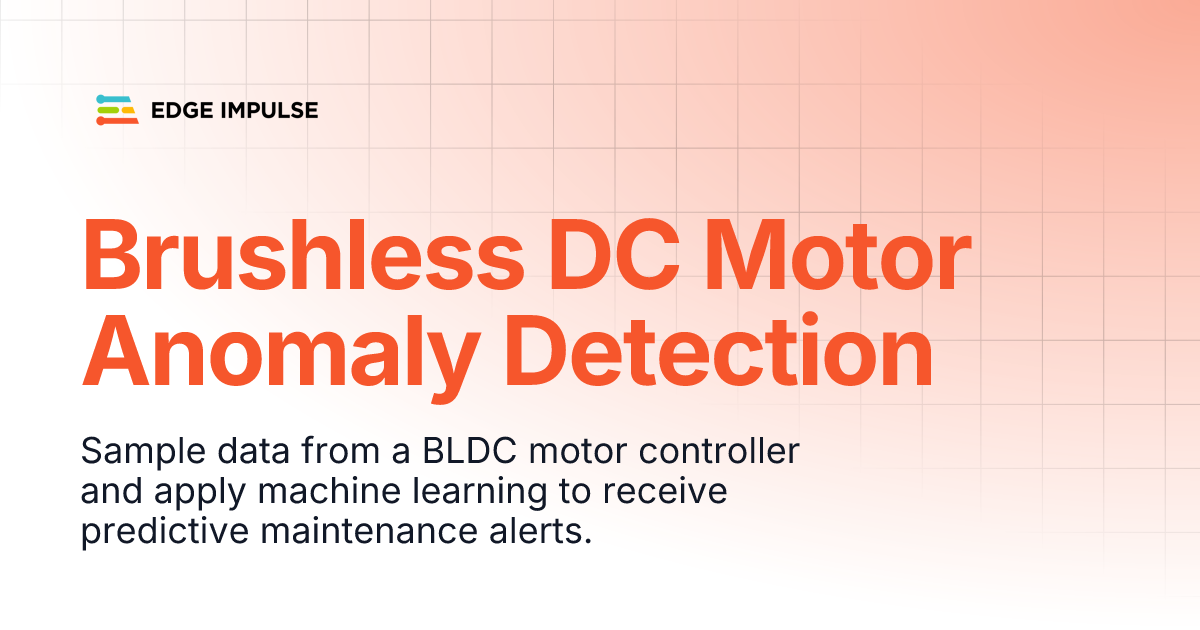 Brushless Dc Motor Anomaly Detection Expert Projects